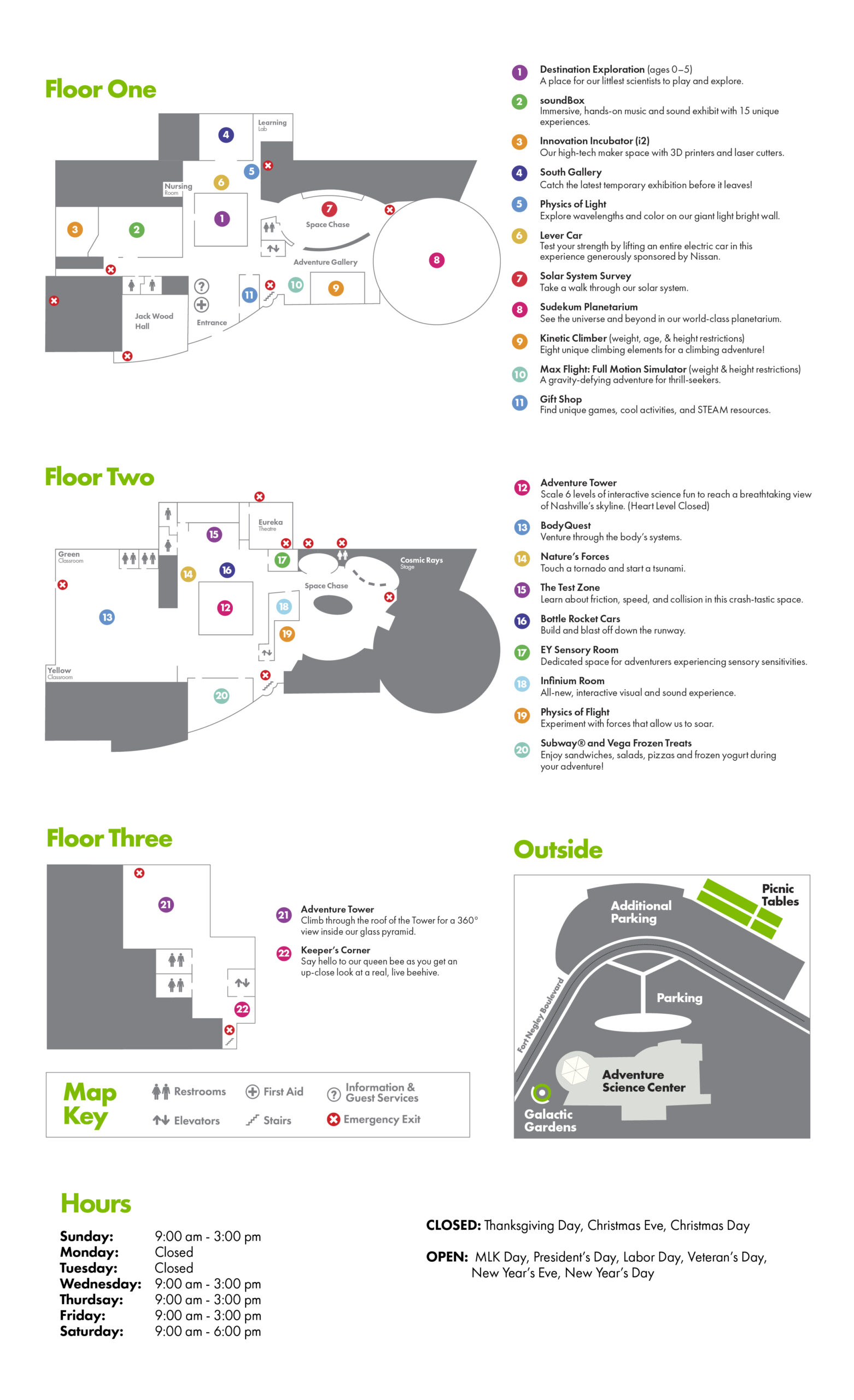 Getting Here | Adventure Science Center